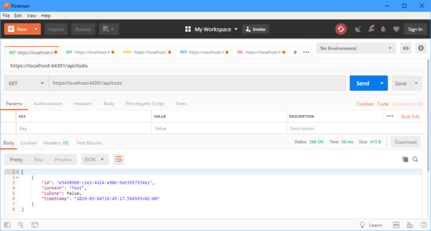 Eigene Api Mit Aspnet Core Todo Api Tsjdevapps