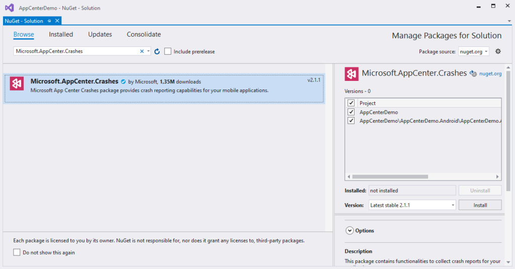 AppCenter.Crashes: Abstürze der App tracken « tsjdevapps