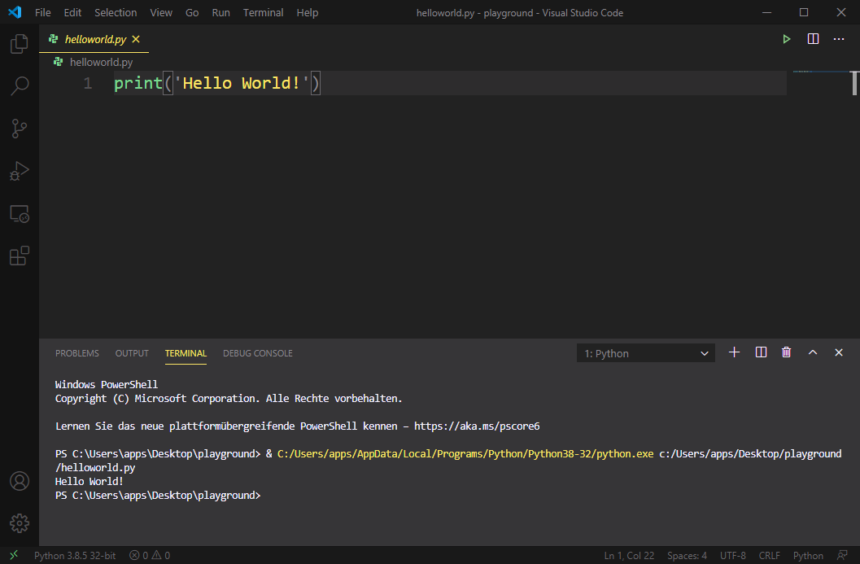 Python unter Windows installieren und einrichten « tsjdevapps