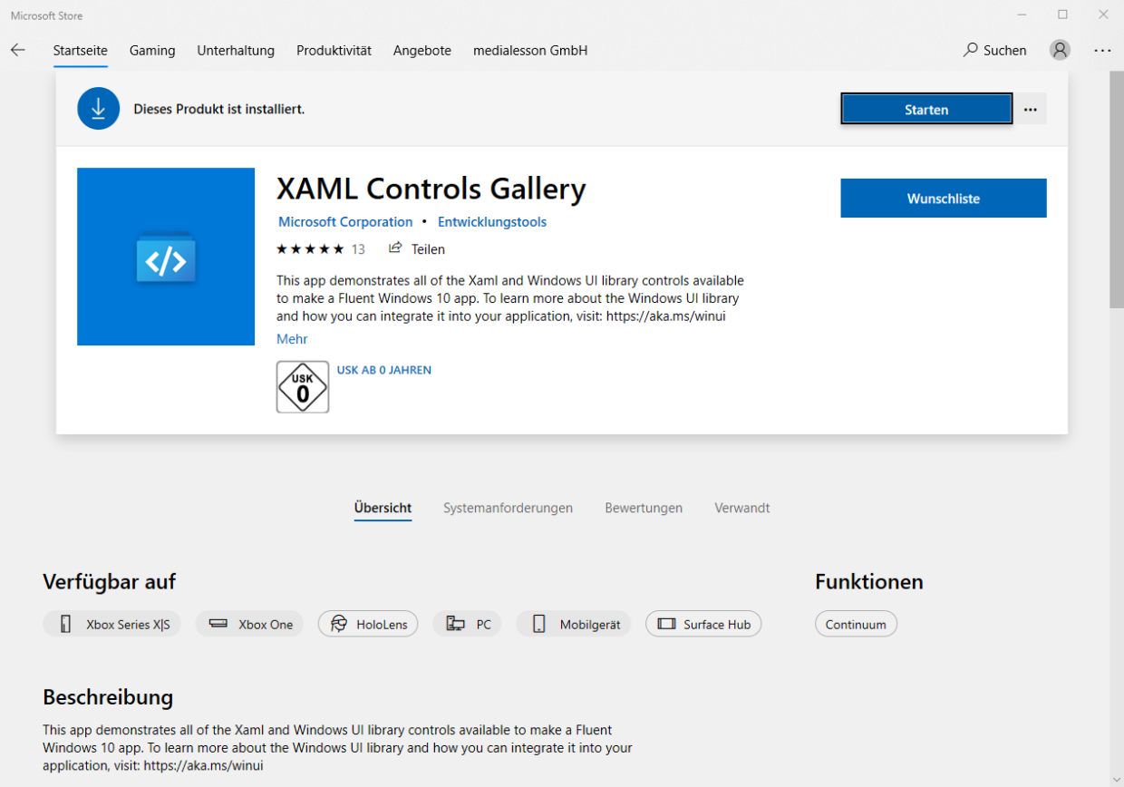 XAML Controls Gallery: XAML Controls ausprobieren « tsjdevapps