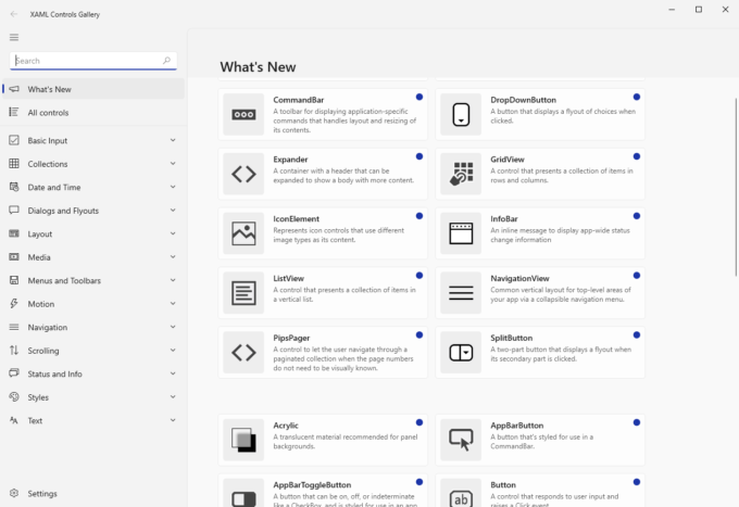 XAML Controls Gallery: XAML Controls ausprobieren « tsjdevapps