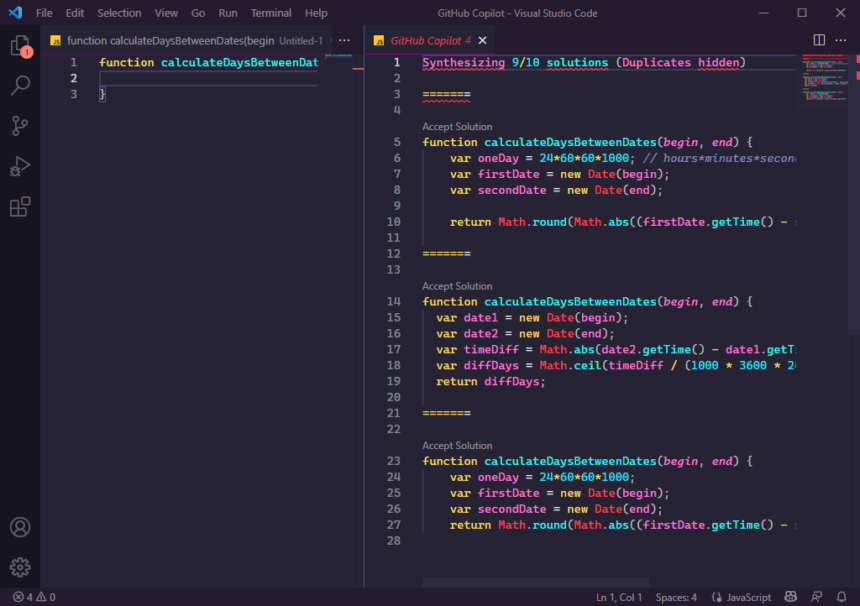 GitHub Copilot: Code mit der Hilfe von AI schreiben (lassen) « tsjdevapps