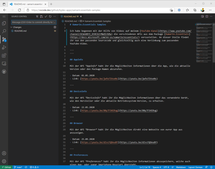 Visual Studio Code im Browser ausführen « tsjdevapps