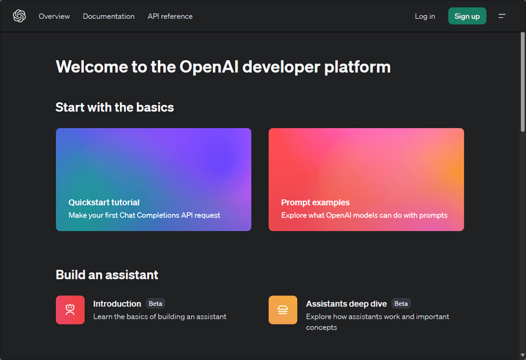 Einrichtung von OpenAI « tsjdevapps